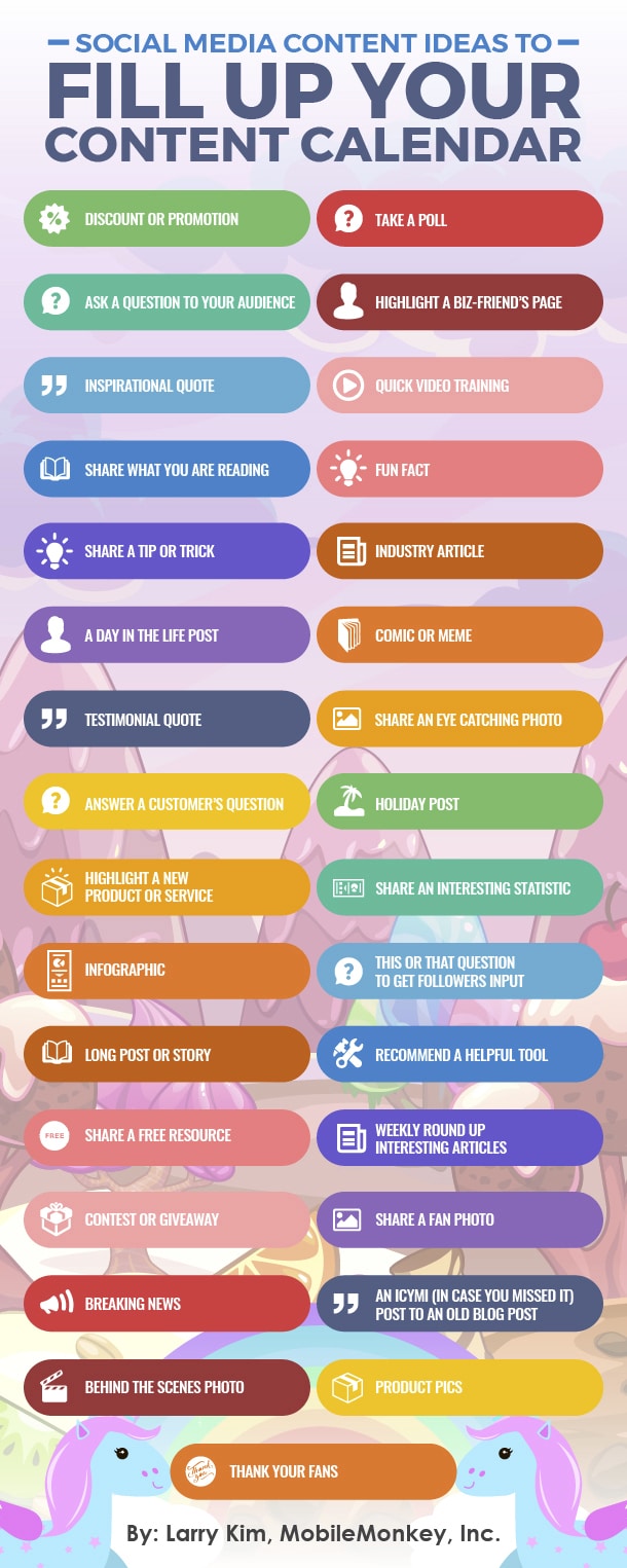 Social Media Content Ideas For Your Content Calendar Customers ai