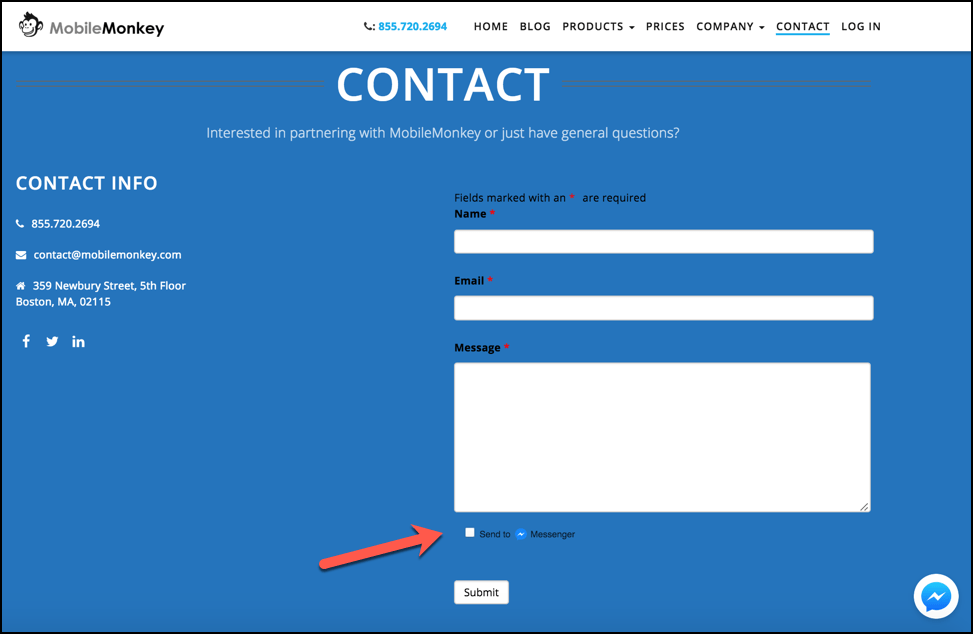 Facebook Messenger Opt-In Checkbox Plugin Facebook Messenger Opt-In Checkbox Plugin