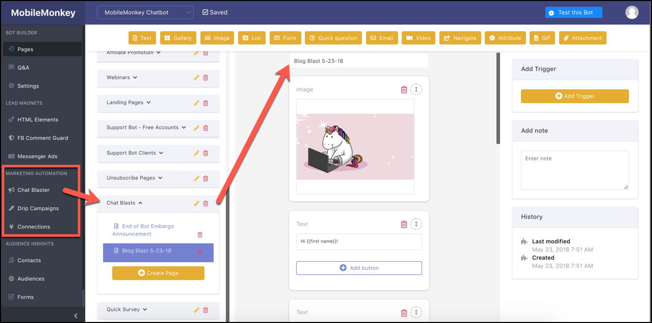 Website Chat Powered by Facebook Messenger