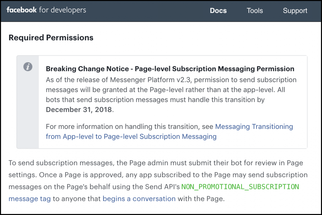 All-In-One Facebook Messenger Subscription Messaging Checklist