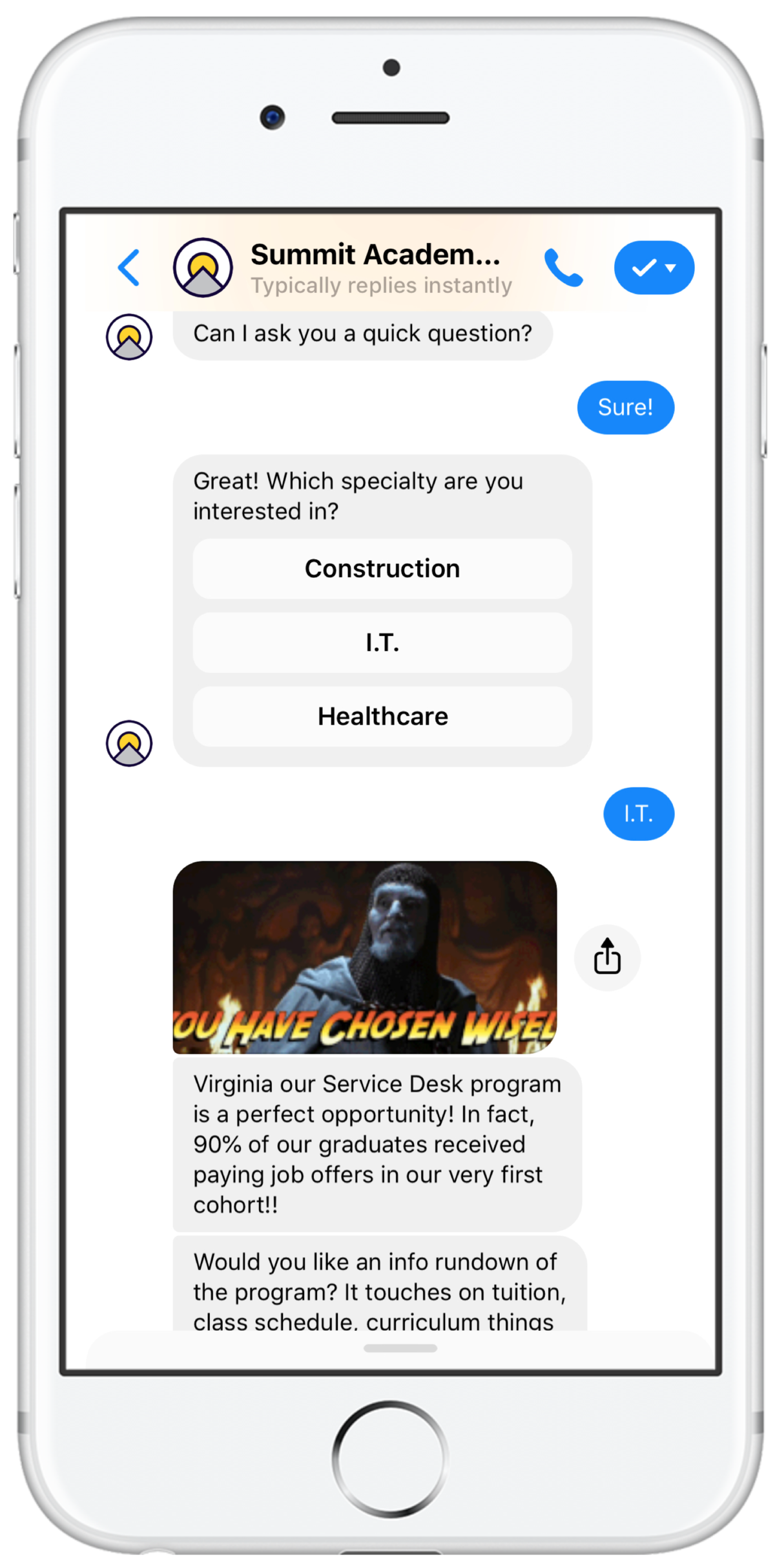 Chatbot Case Study: Summit Academy OIC Increased Prospective Student ...