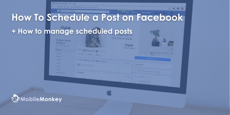 How To Schedule a Post on Facebook for your Business Page