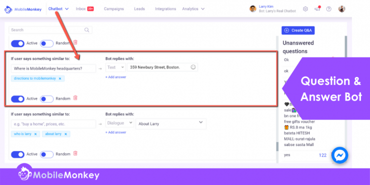 Website Chat Powered by Facebook Messenger