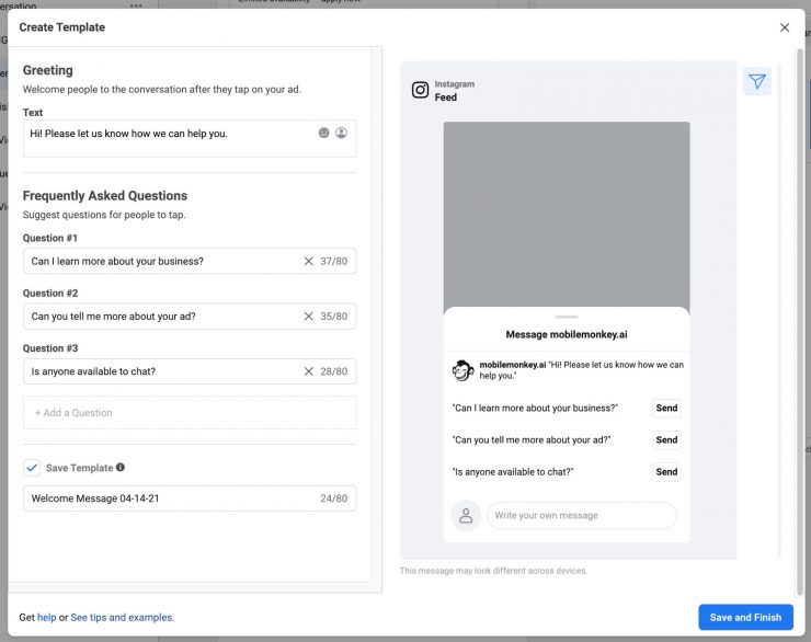 How To Create Click to Instagram Direct Ads with Auto-Reply Messages