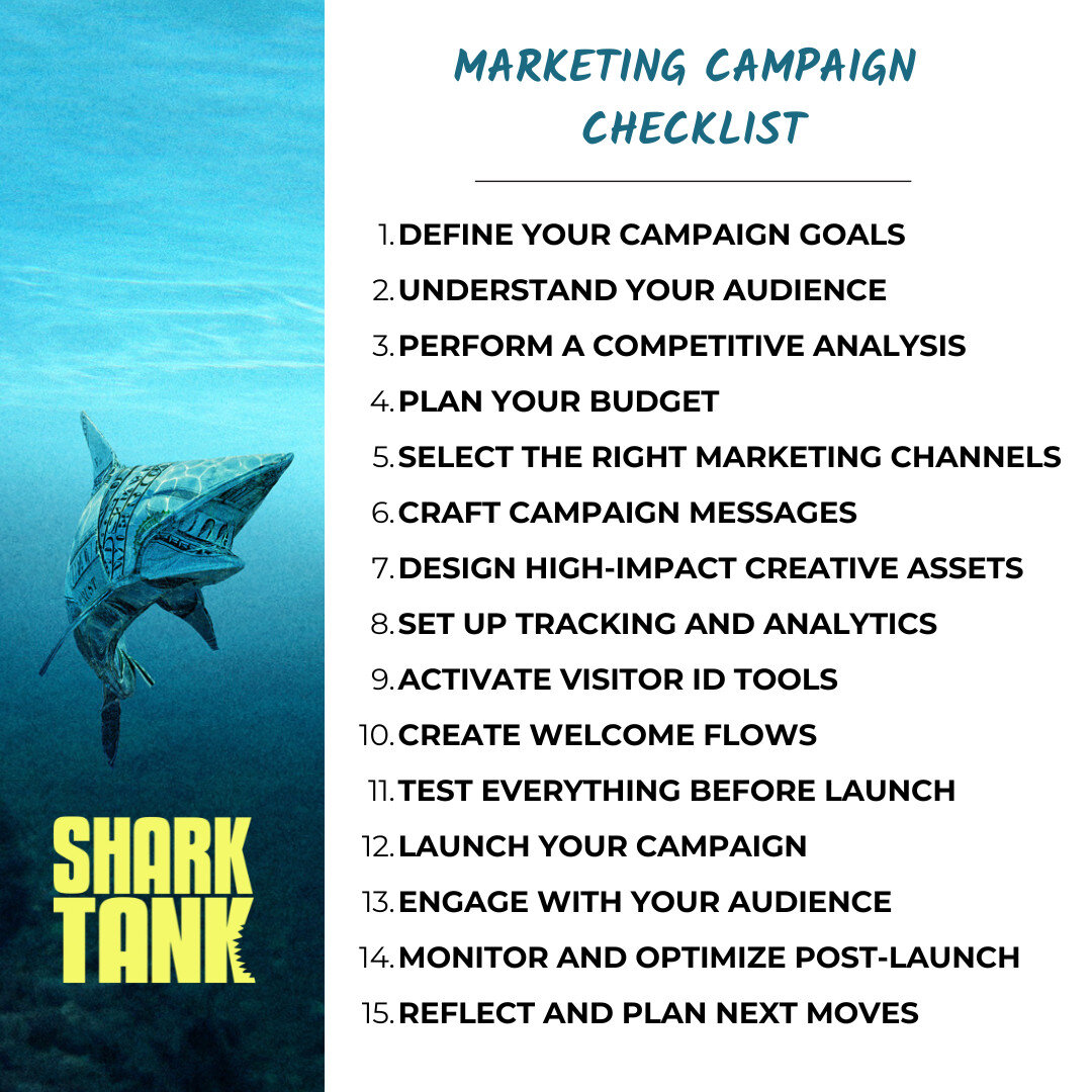 Marketing Campaign Checklist: Following The Shark Tank Playbook ...