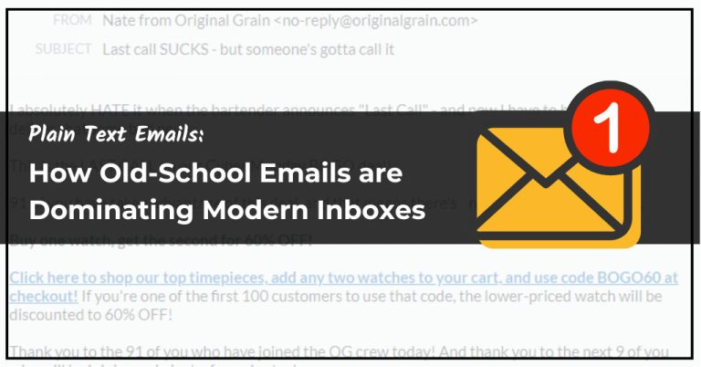 Plain Text Emails: How Old-School Emails are Dominating Modern Inboxes ...